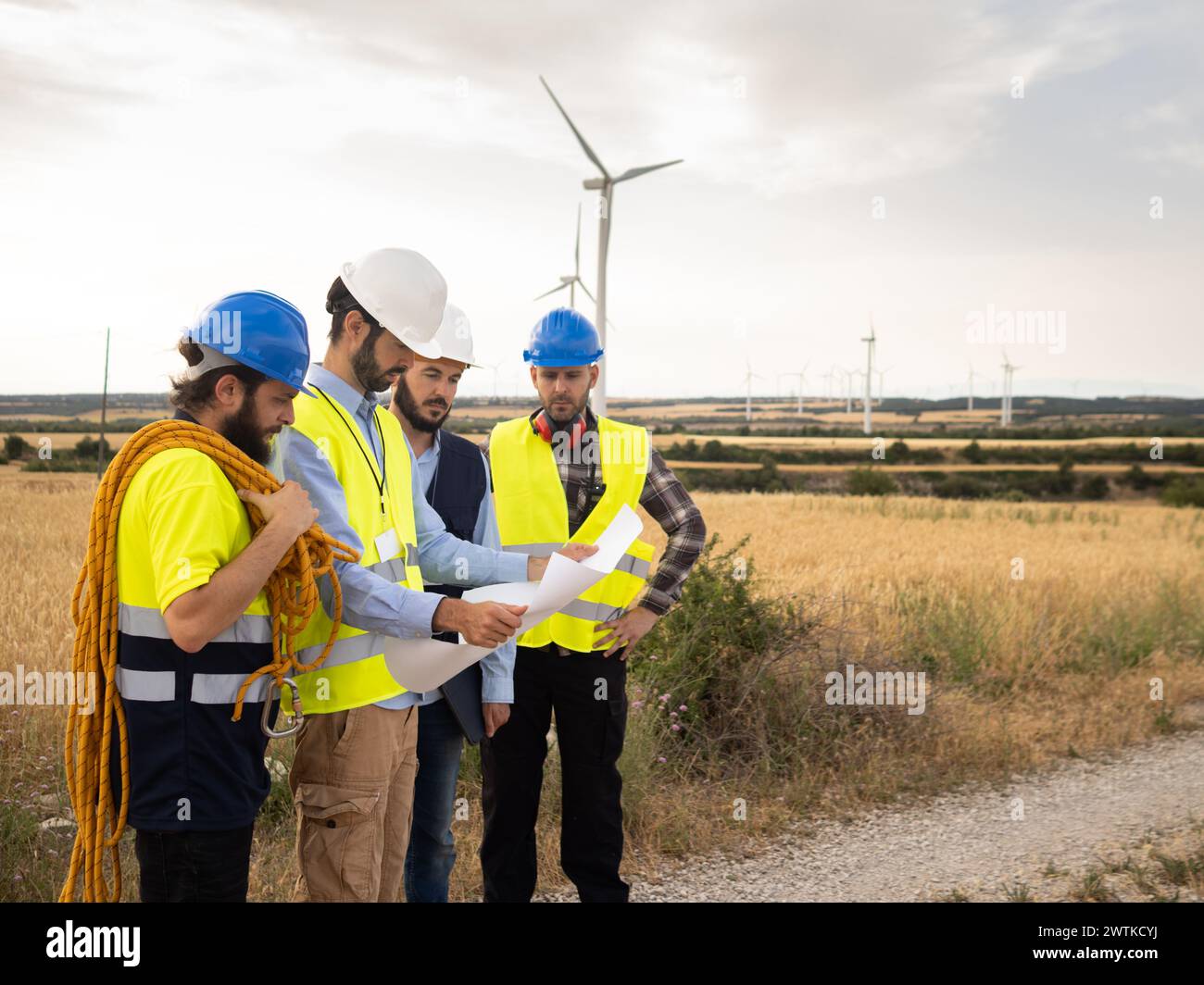 Windmill fieldwork hi-res stock photography and images - Alamy