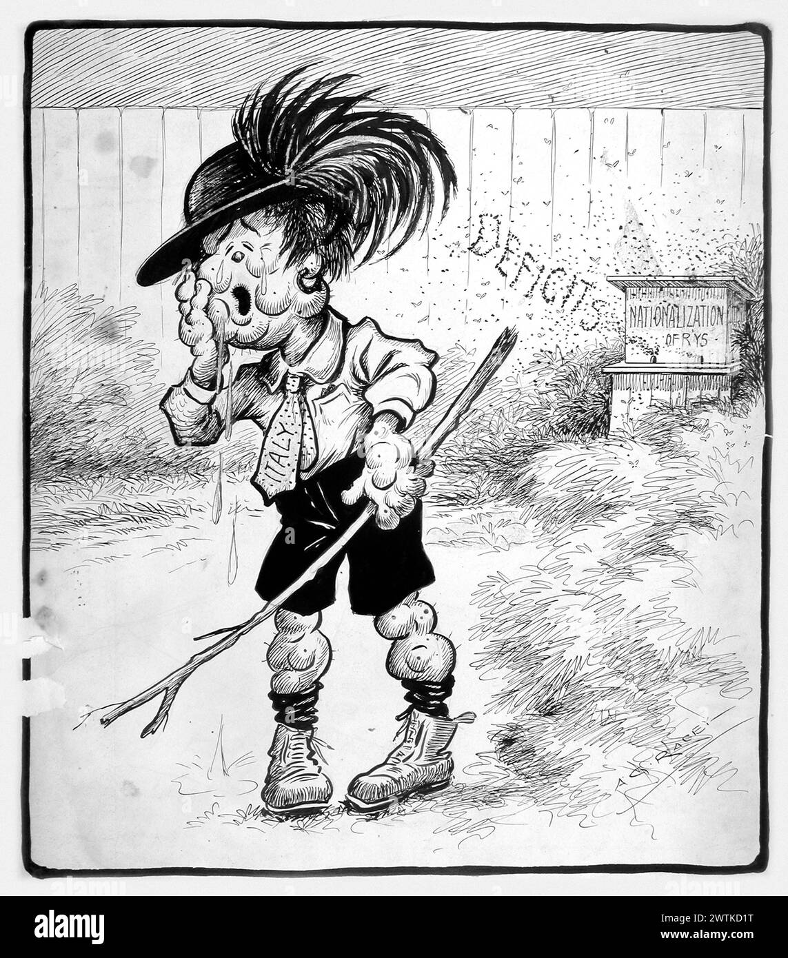 Cartoon - Swollen and in Pain Arthur George Racey (1870-1941 Stock ...