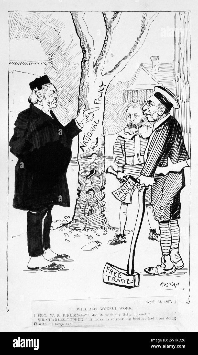 Cartoon - William's Woeful Work Rostap (1866-1949 Stock Photo - Alamy