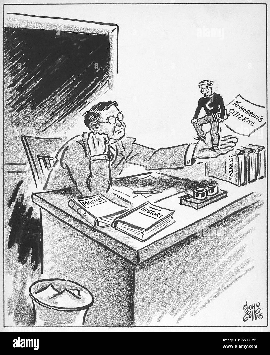 Cartoon - Essential Service. John Collins (1917-2007 Stock Photo - Alamy