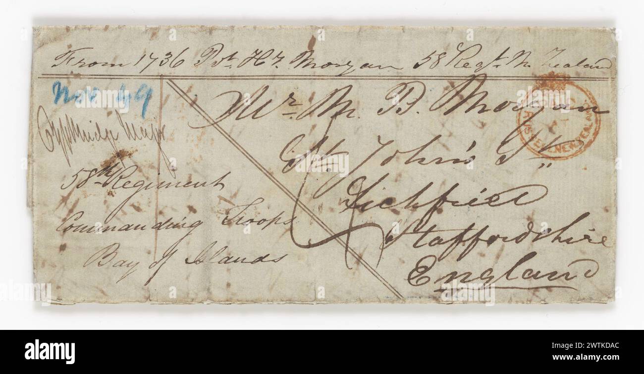 Entire pre-stamp letter Visual and Verbal Communication, letters Stock ...