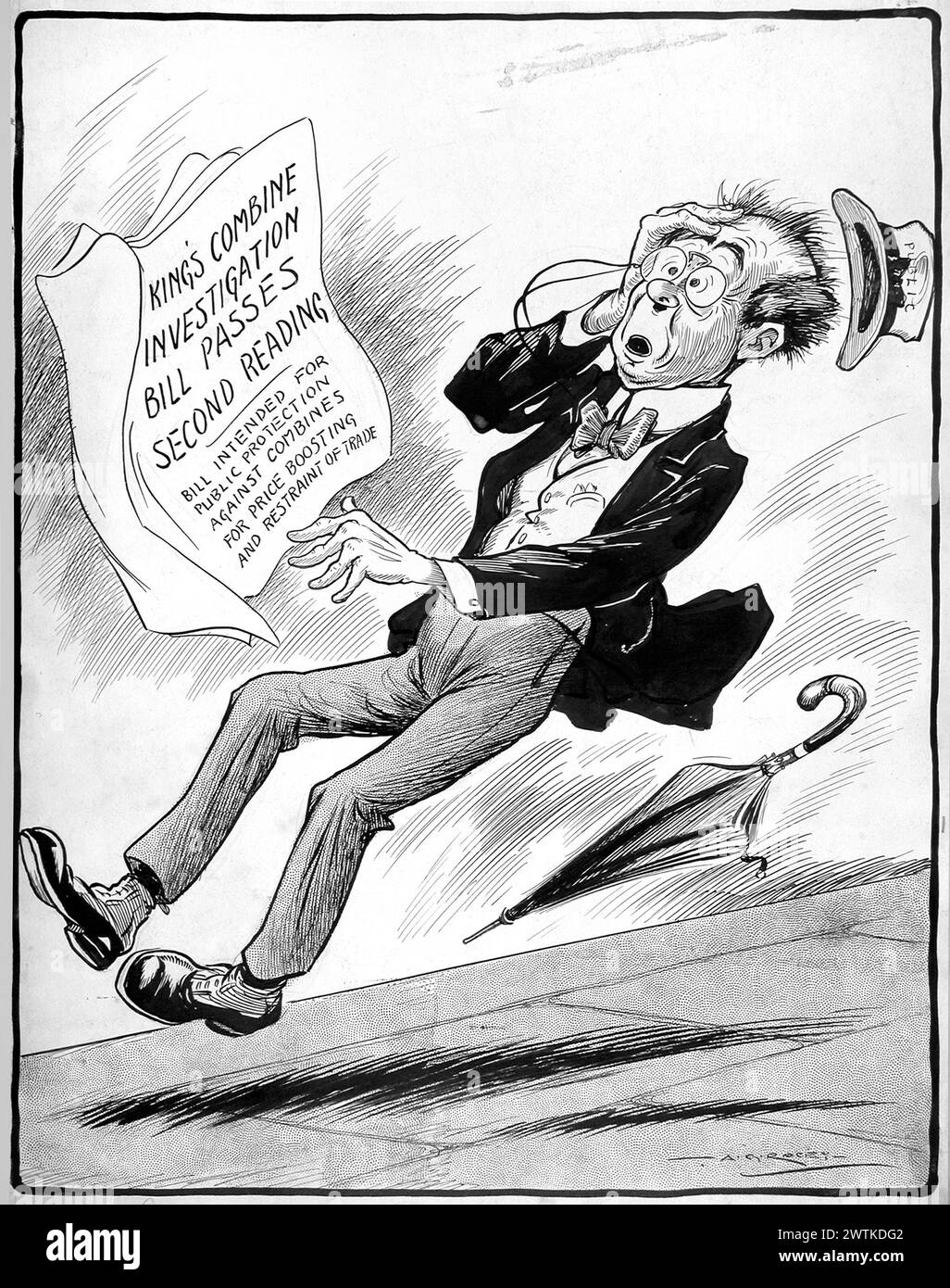 Cartoon - Not Accustomed To It Arthur George Racey (1870-1941 Stock ...