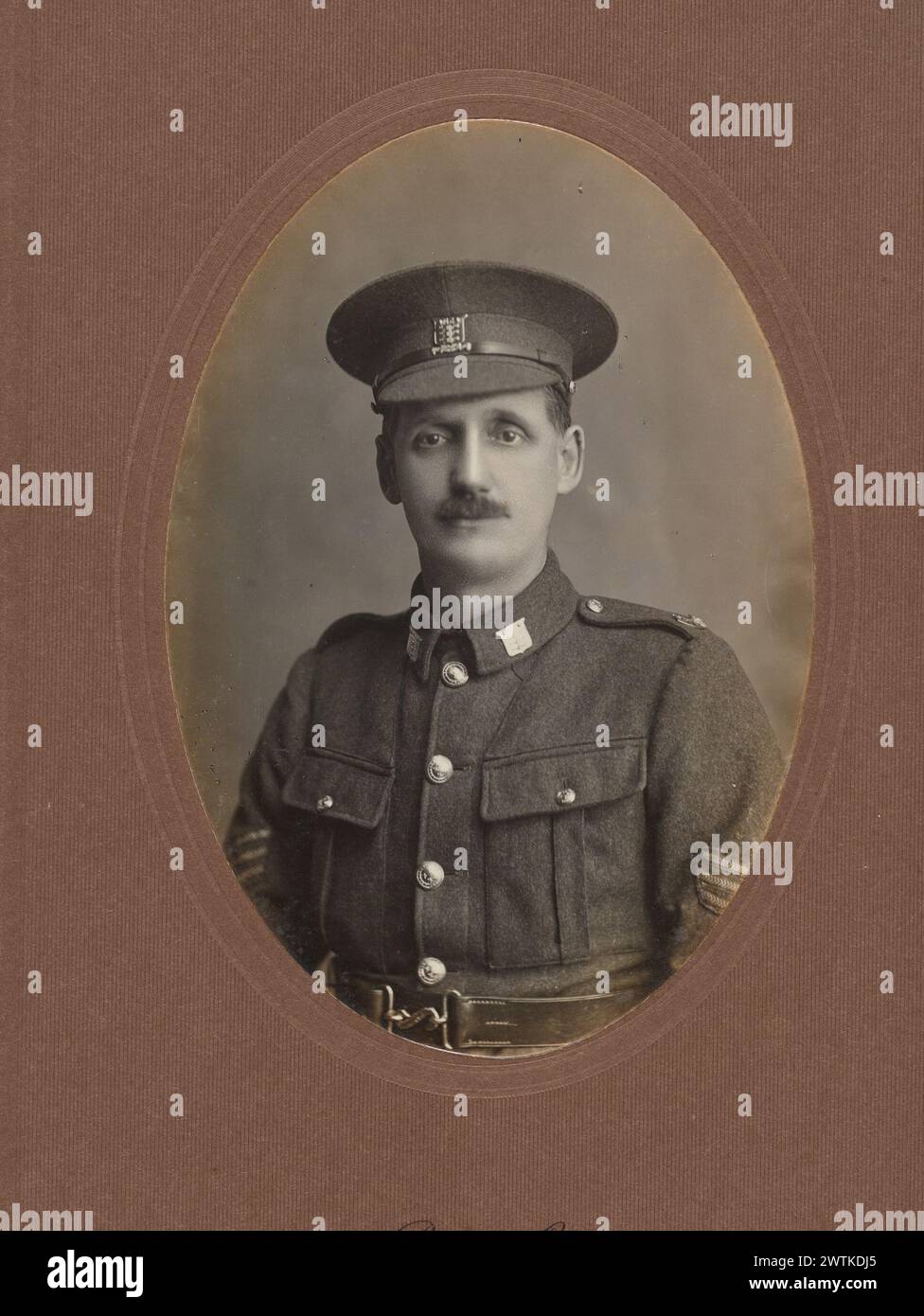 Sergeant John McVean Walker, New Zealand Army Ordnance Corps black-and ...