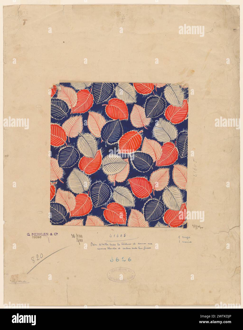 Fabric design design drawings Stock Photo - Alamy