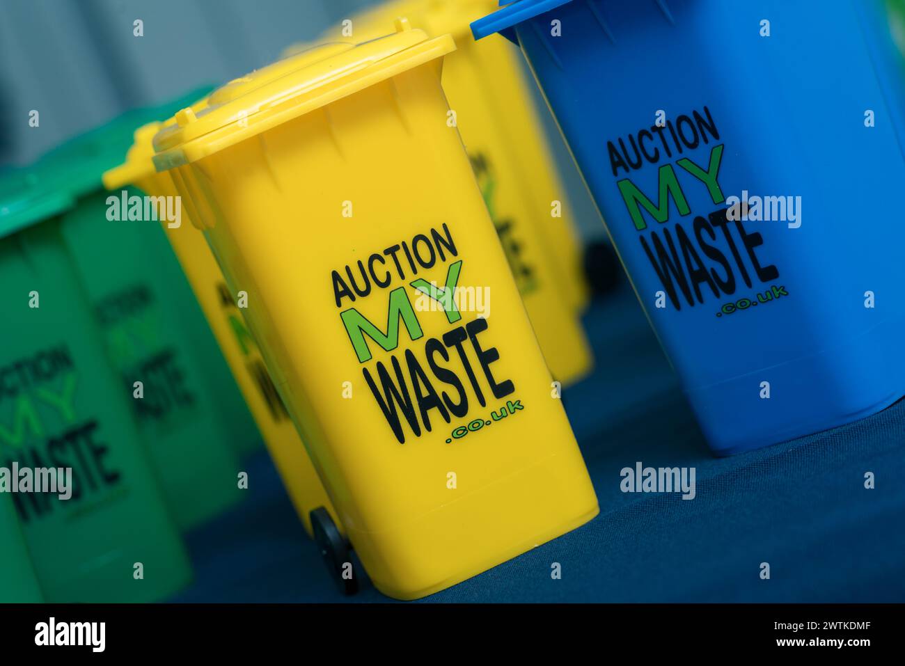 Auction My Waste Mini Bins Stock Photo - Alamy