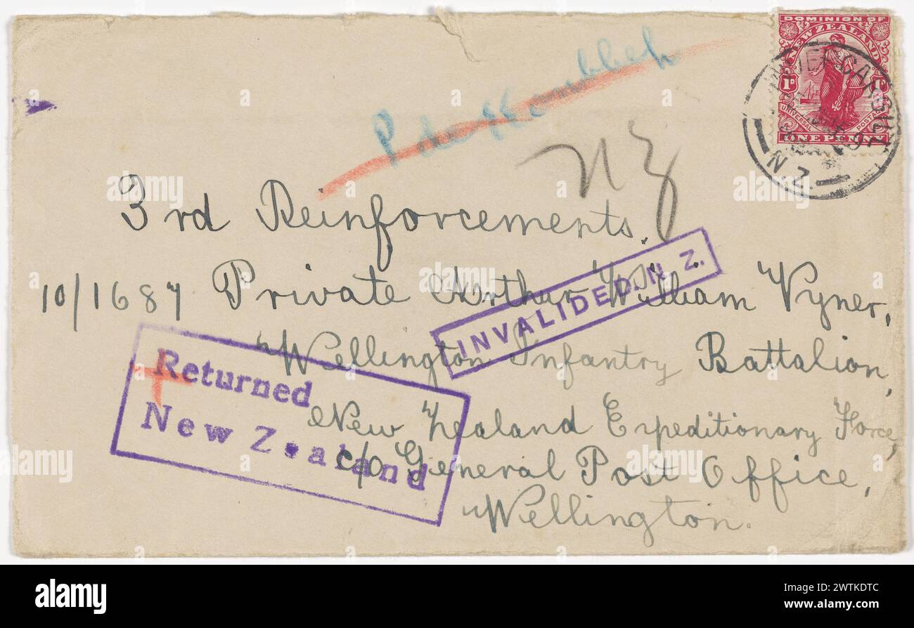 Philatelic 'cover' [envelope], WWI envelopes Stock Photo - Alamy