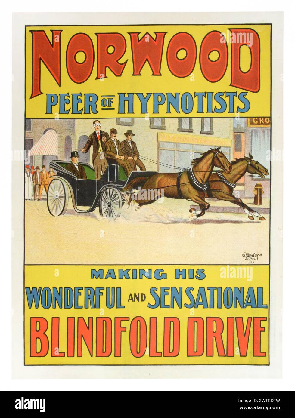 Magic poster - Norwood Peer of Hypnotists Making His Wonderful and ...