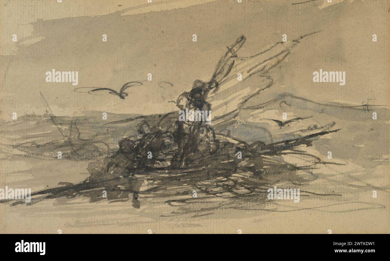 Shipwrecked drawings, works on paper Stock Photo - Alamy