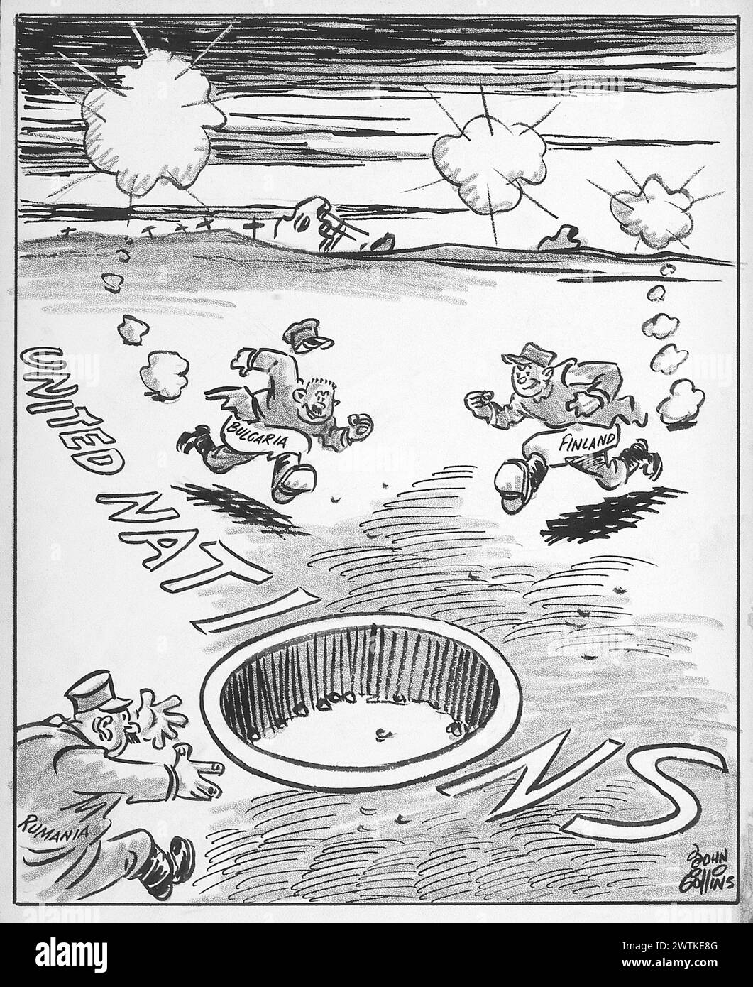Cartoon - The Better 'Ole. John Collins (1917-2007 Stock Photo - Alamy