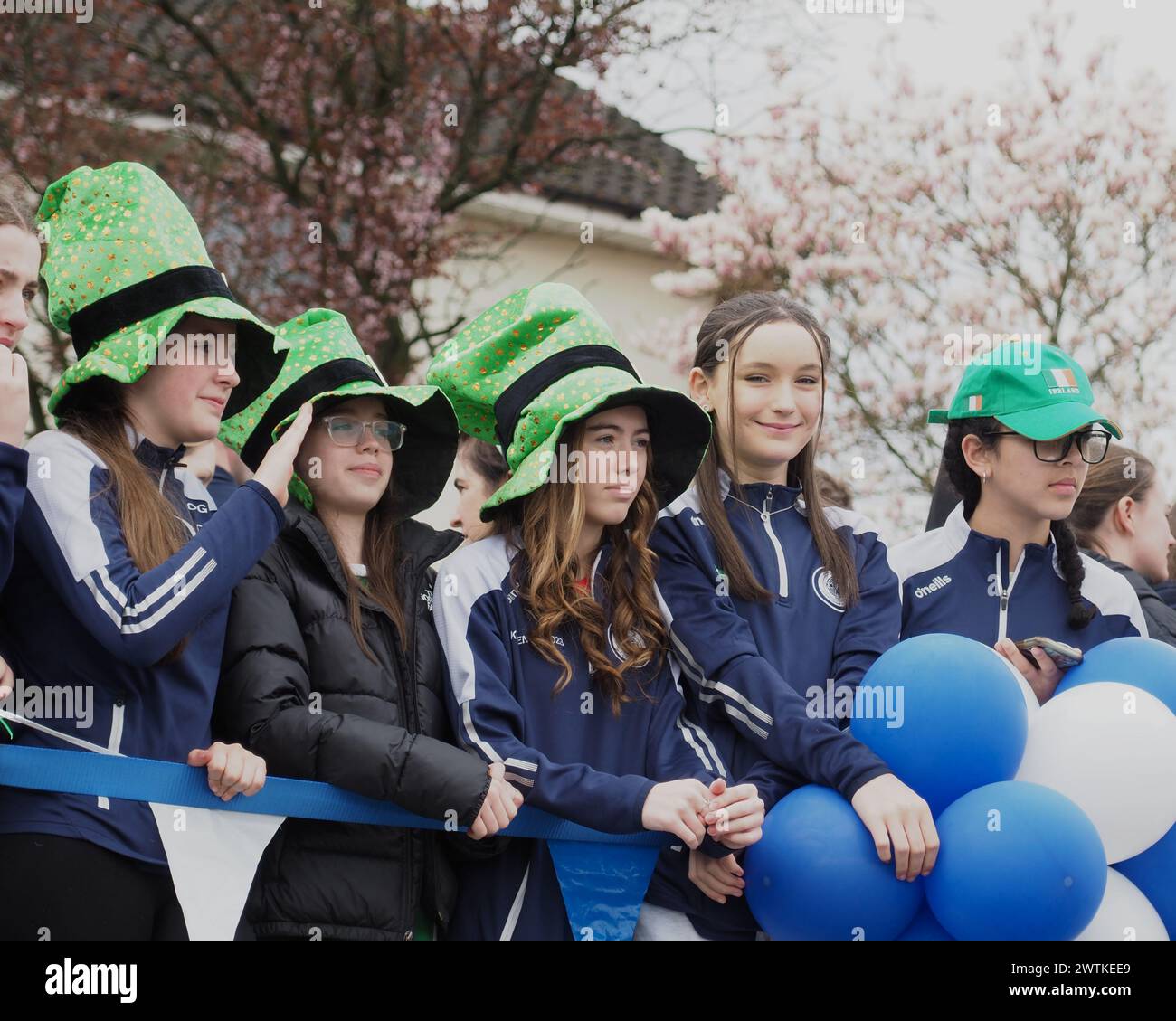Birmingham, UK. 17th March, 2024. St Patrick's Day Parade 2024 makes a ...