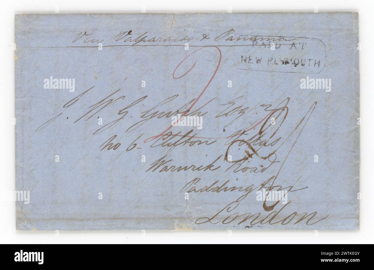 Entire pre-stamp letter Visual and Verbal Communication, letters Stock ...