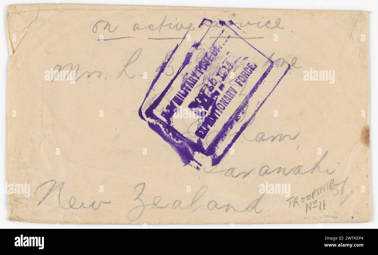 Philatelic 'cover' [envelope], WWI Visual and Verbal Communication ...