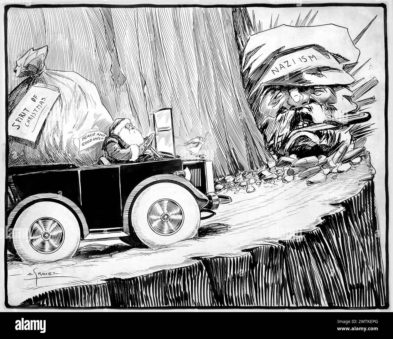 Cartoon spirit Black and White Stock Photos & Images - Alamy