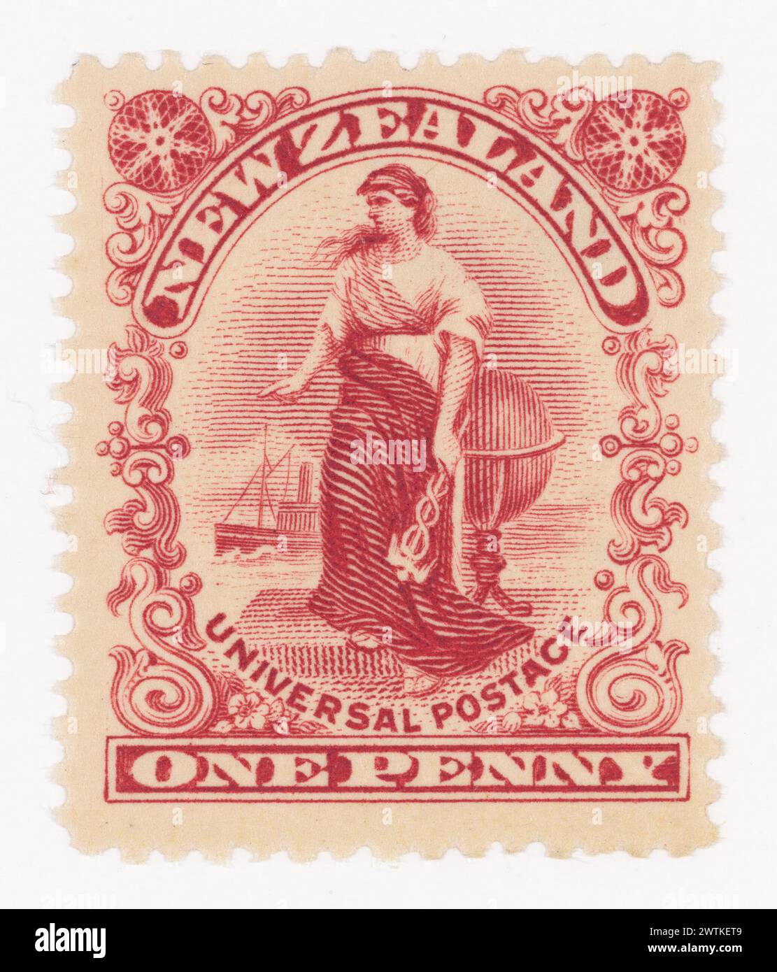 Issued one penny 'Penny Universal' stamp Visual and Verbal ...