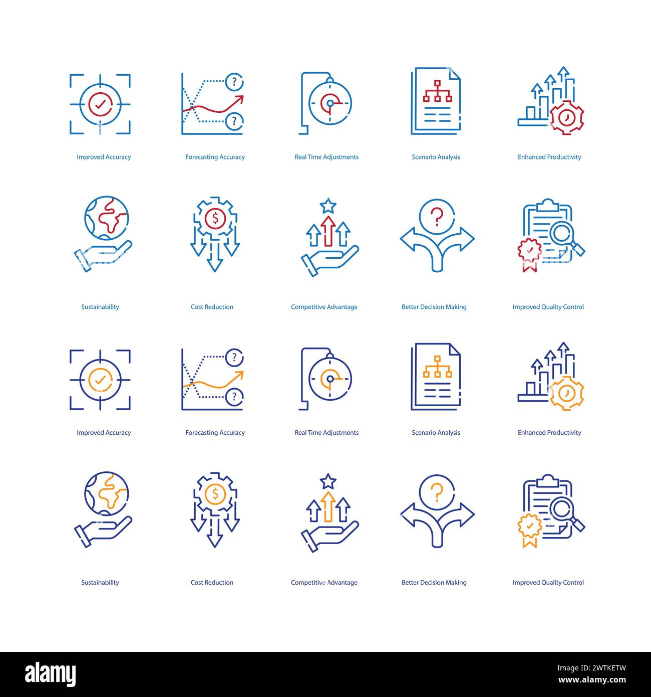 Production Scheduling AI Vector Icons Streamlining Manufacturing ... Production Scheduling AI Vector Icons Streamlining Manufacturing ...