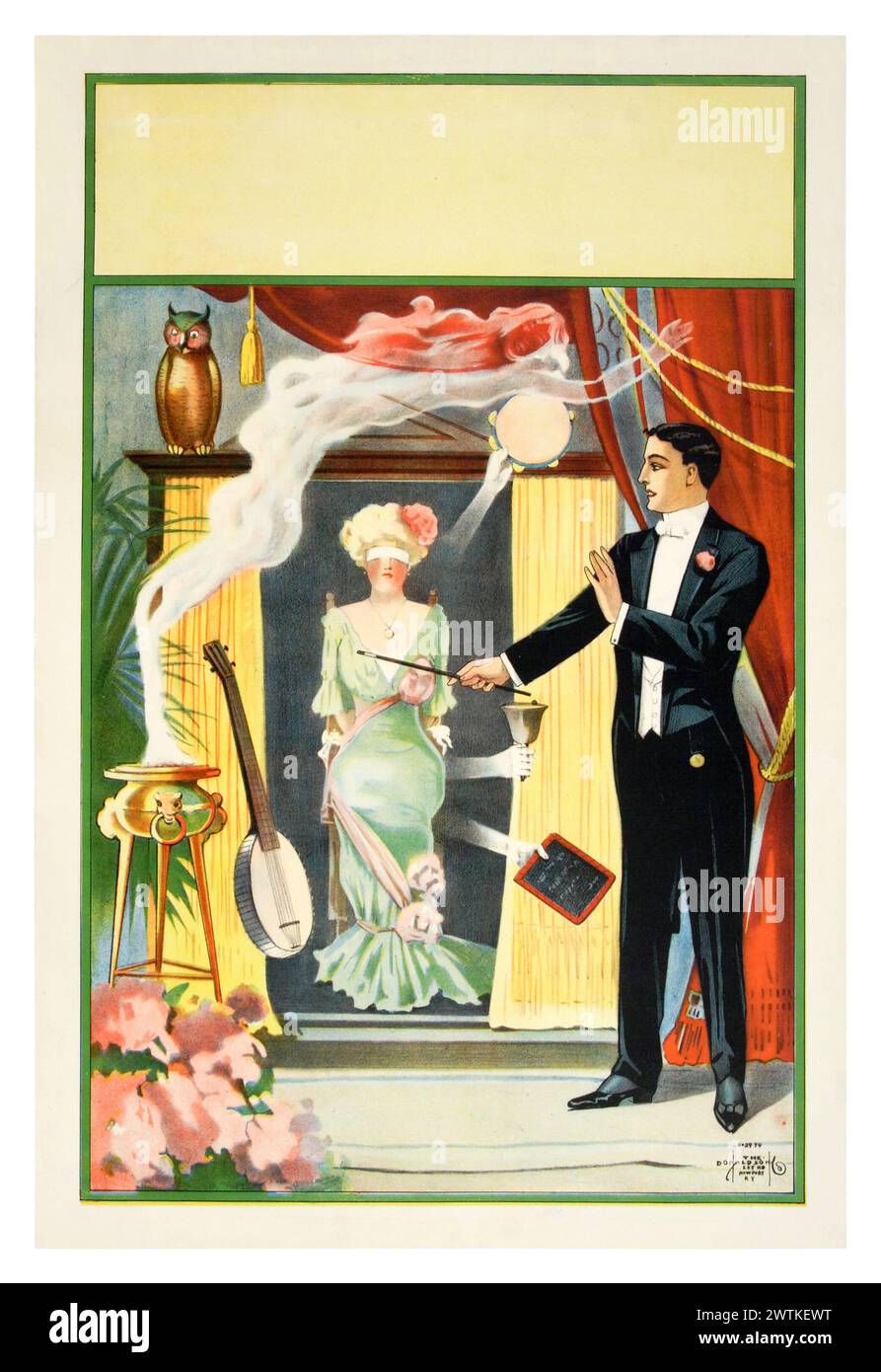 Magic poster - Disappearing act Stock Photo - Alamy