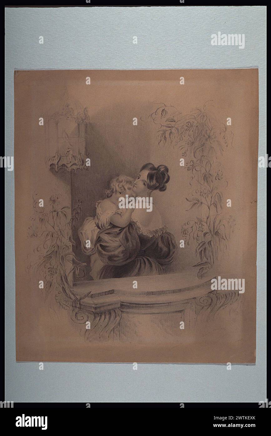 Drawing - Mother and Child Eliza Ross (1810-1874 Stock Photo - Alamy