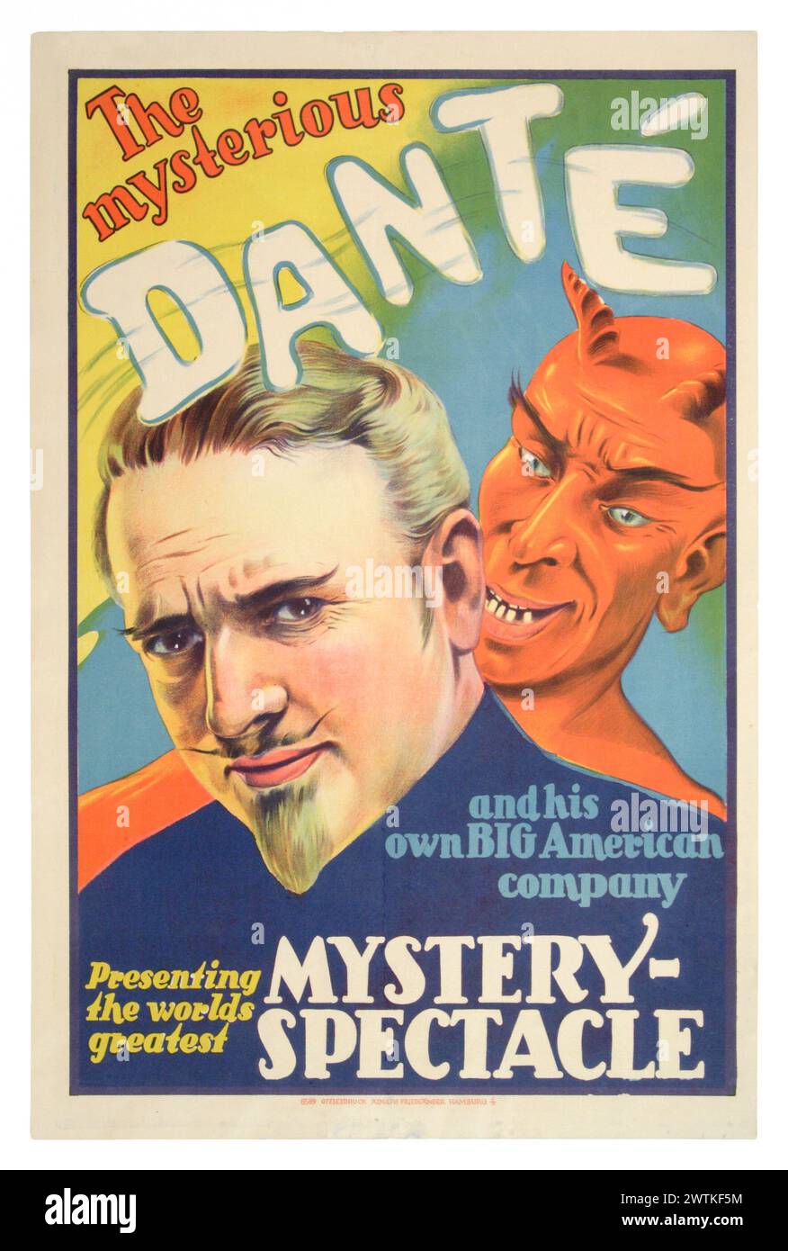 Magic poster - The Mysterious Dante and his own big American company ...