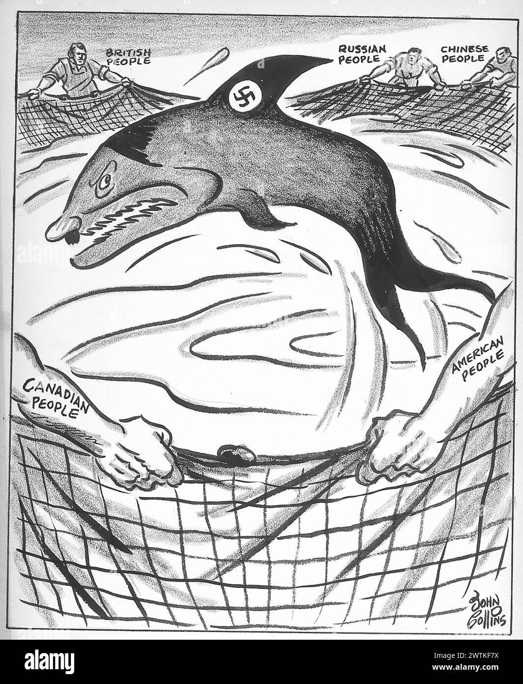 Cartoon - We Have to Hold Up Our End. John Collins (1917-2007 Stock ...