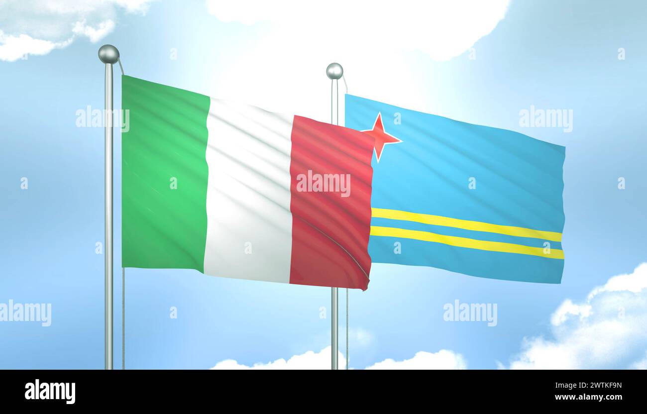 Italy aruba flag hi-res stock photography and images - Alamy