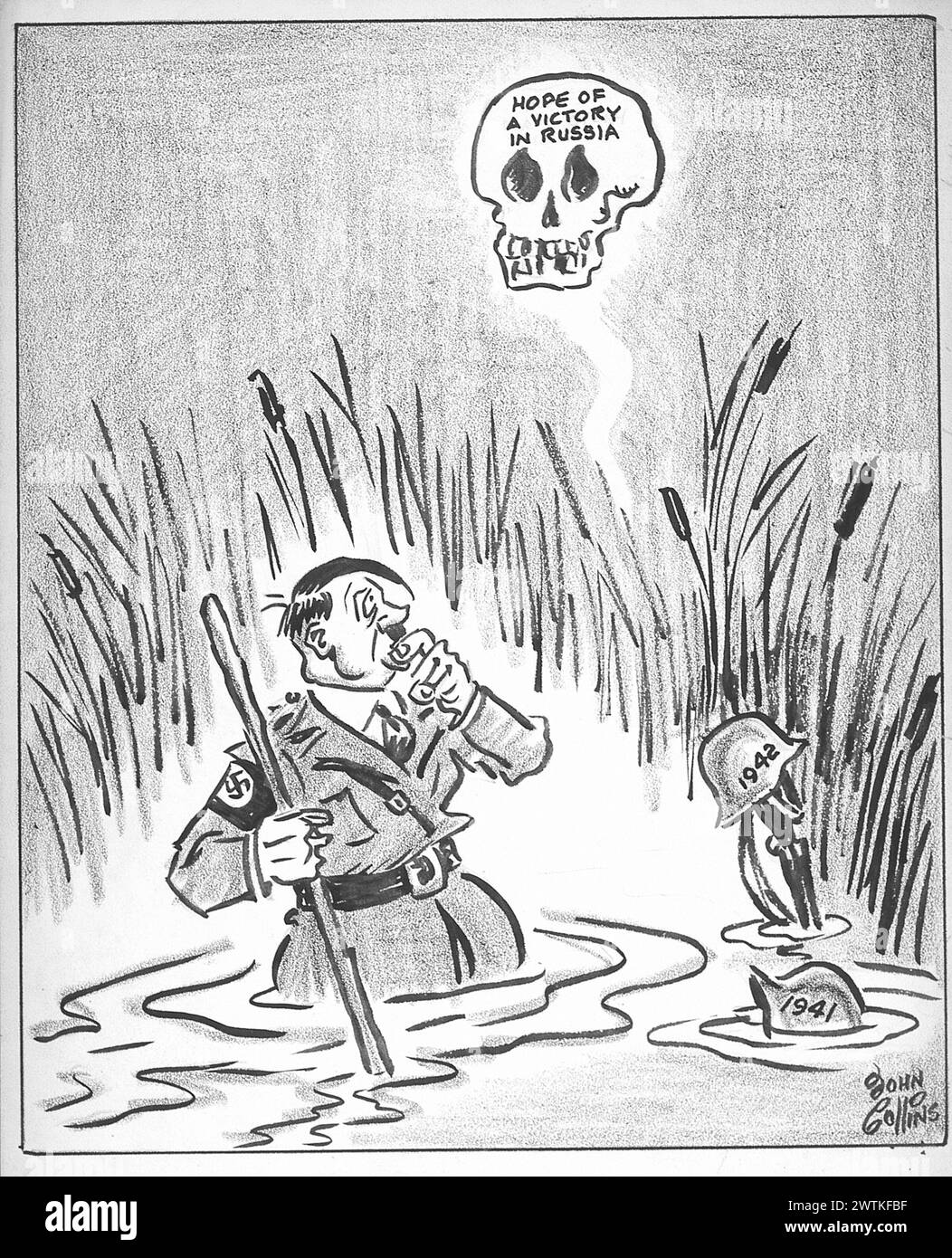 Cartoon - That Will-O'-the-Wisp Again. John Collins (1917-2007 Stock ...