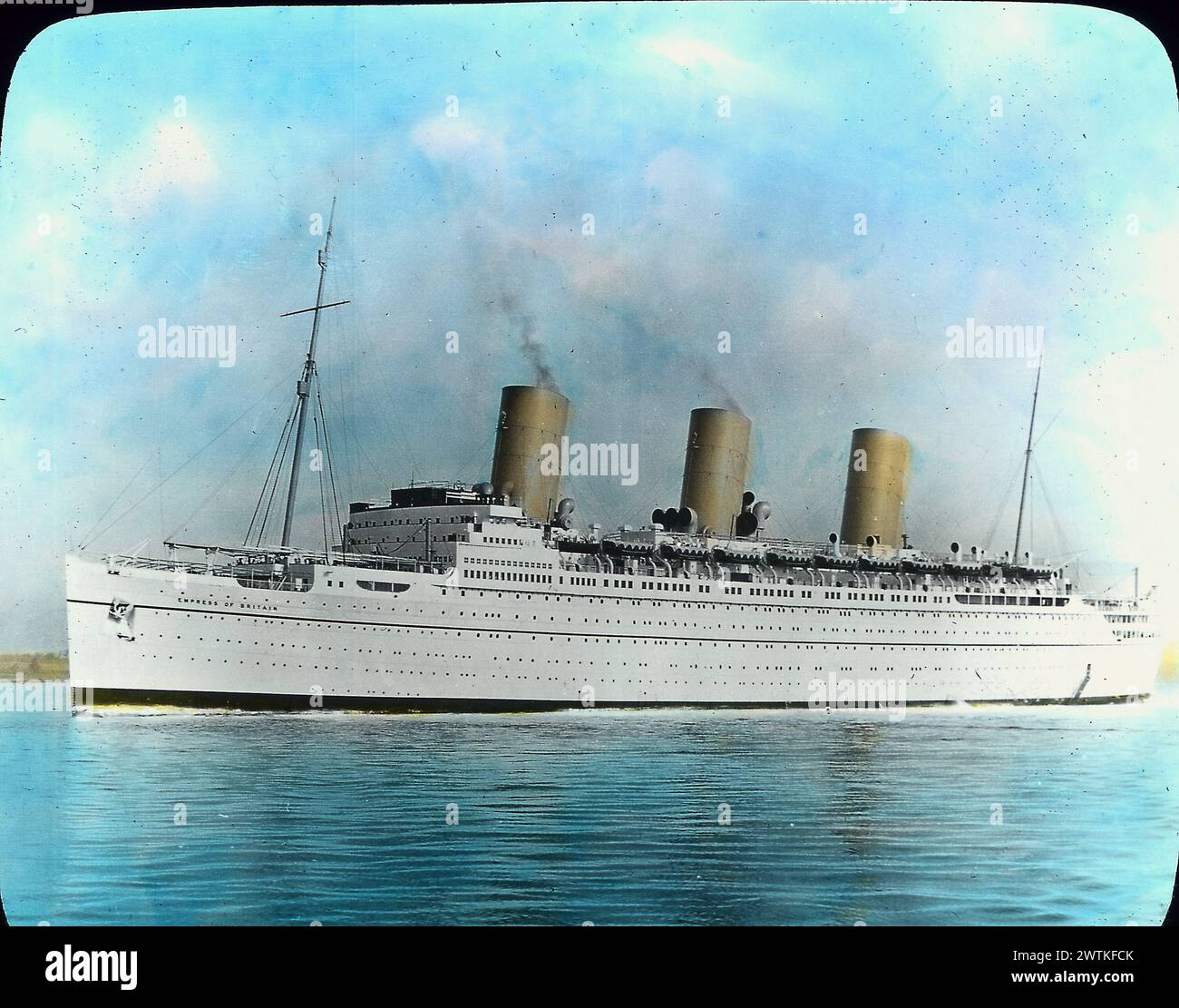 Transparency - S. S. "Empress of Britain", Canadian Pacific Steamship ...