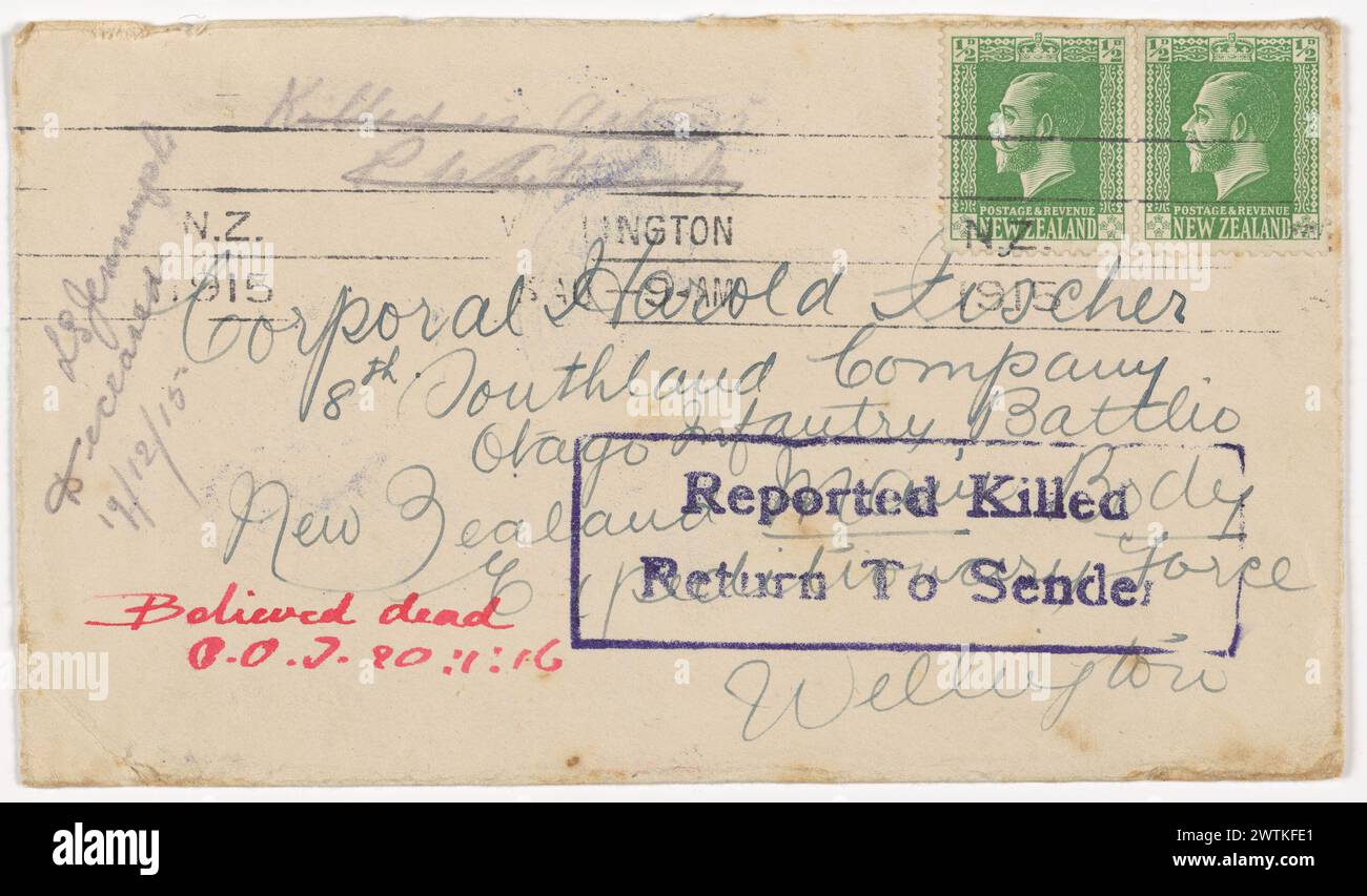 Philatelic 'cover' [envelope], WWI envelopes Stock Photo - Alamy