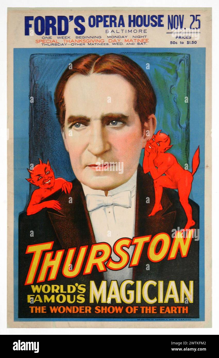 Magic poster - Thurston World's Famous Magician - The Wonder Show of ...