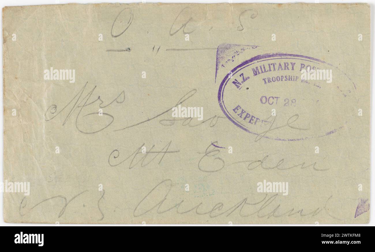 Philatelic 'cover' [envelope], WWI Visual and Verbal Communication ...