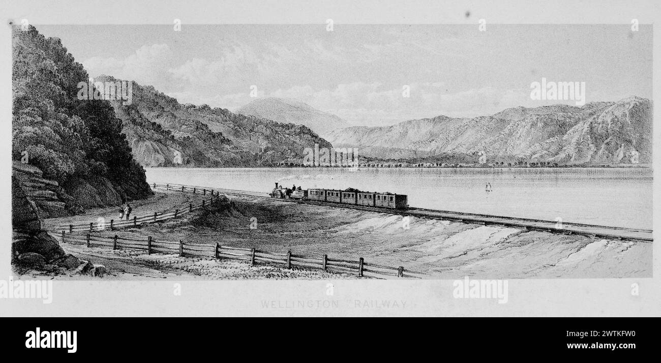New Zealand Graphic and Descriptive. Plate I. Wellington Railway ...