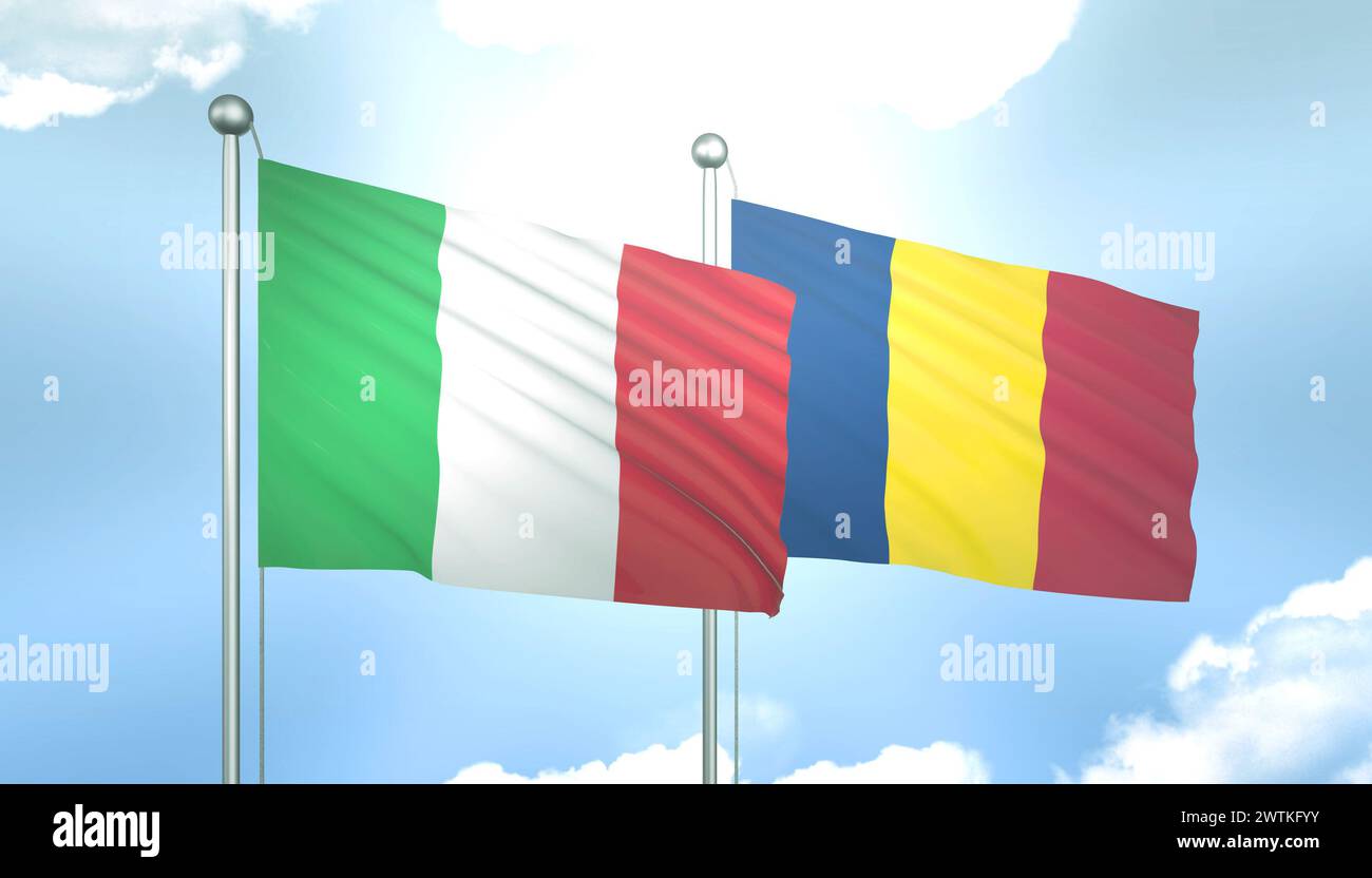 Italy chad flag hi-res stock photography and images - Alamy