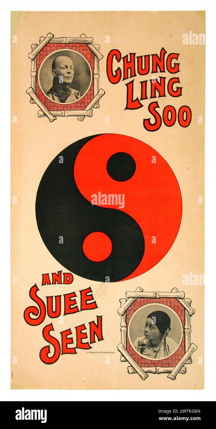 Magic poster - Chung Ling Soo and Suee Seen Stock Photo - Alamy