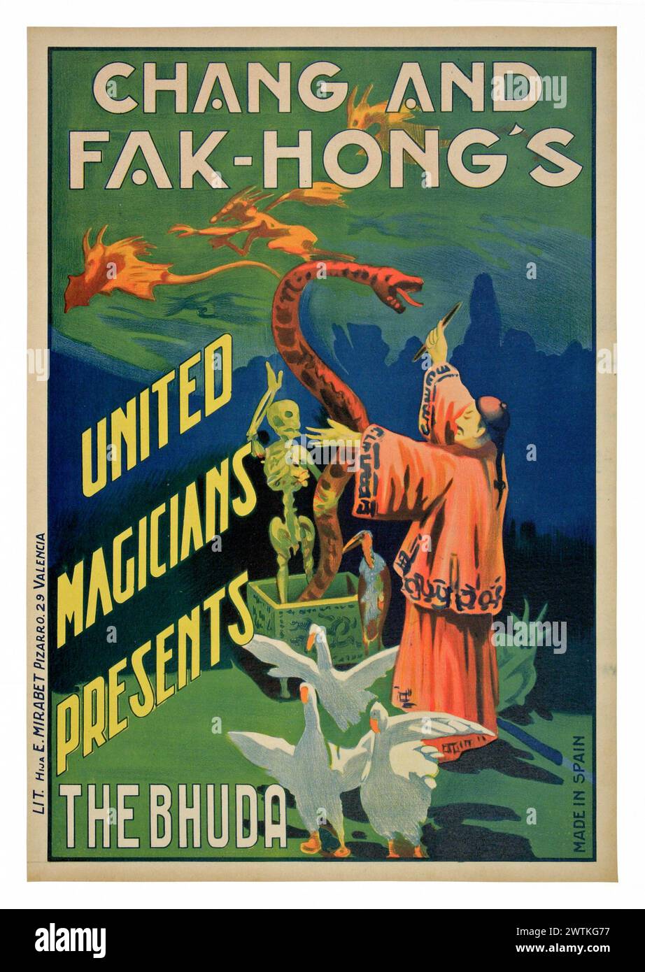 Magic poster - Chang and Fak-Hong's United Magicians Present The Bhuda ...