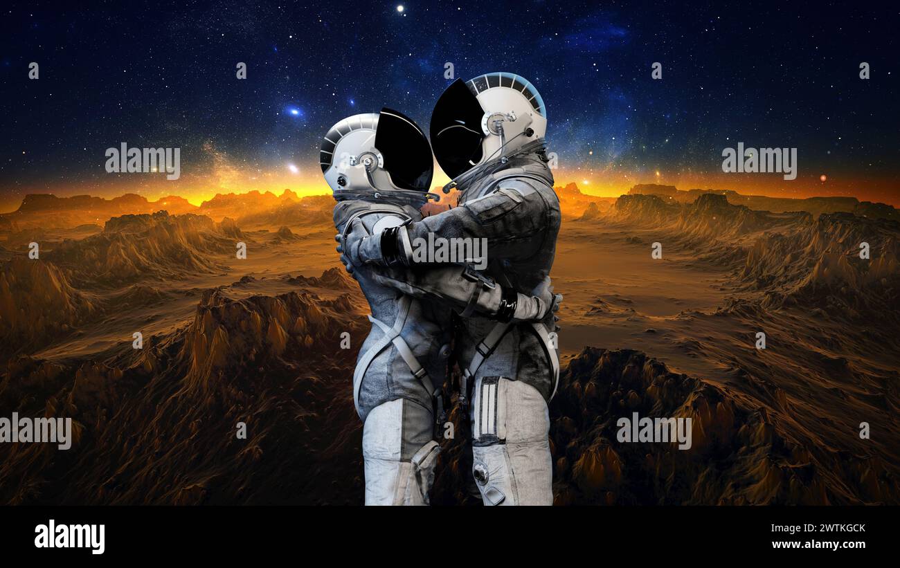 Planet earth from space woman hi-res stock photography and images - Alamy