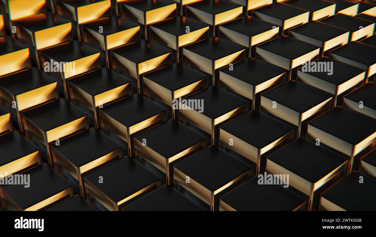 Detailed shot showing the texture and interlocking design of a metallic ...