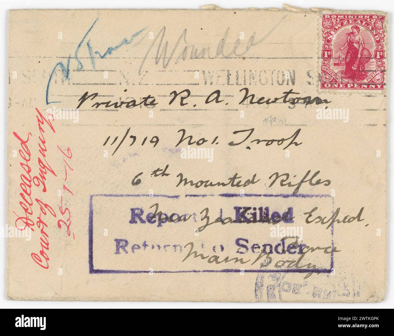 Philatelic 'cover' [envelope], WWI Visual and Verbal Communication ...