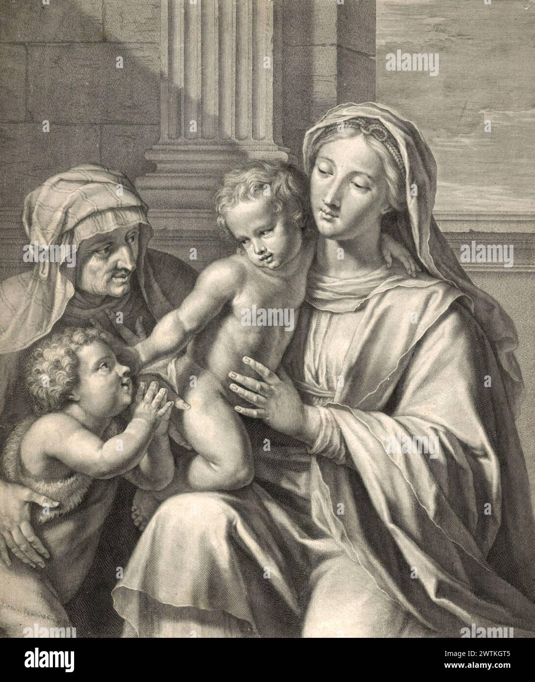 The Holy Family. prints, engravings, works on paper Stock Photo - Alamy