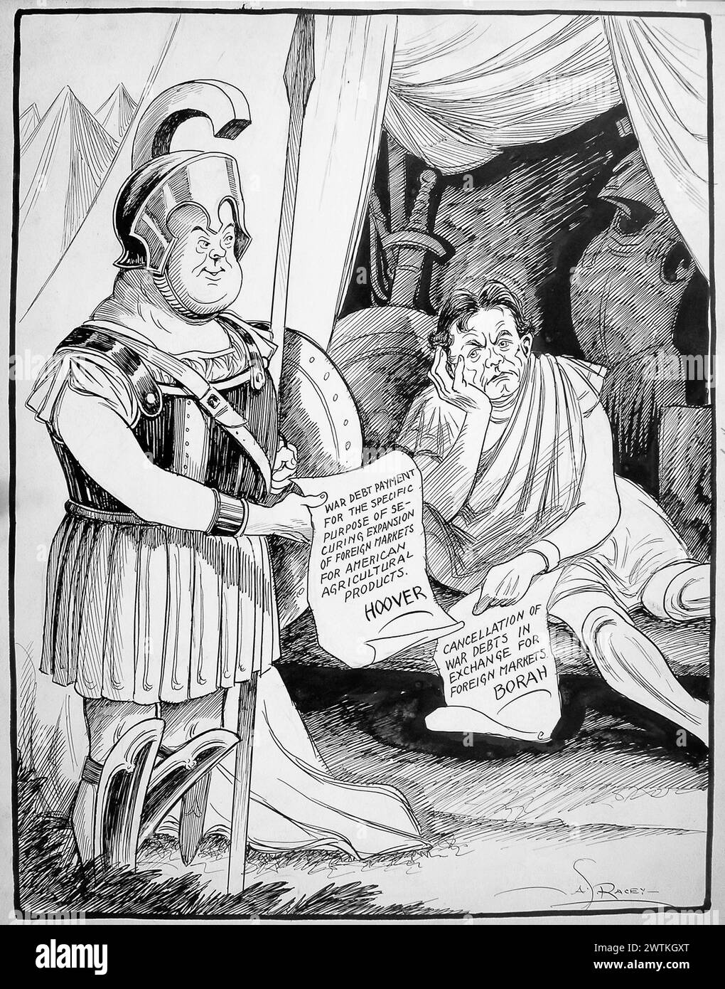 Cartoon - On the American Political Battlefield Arthur George Racey ...