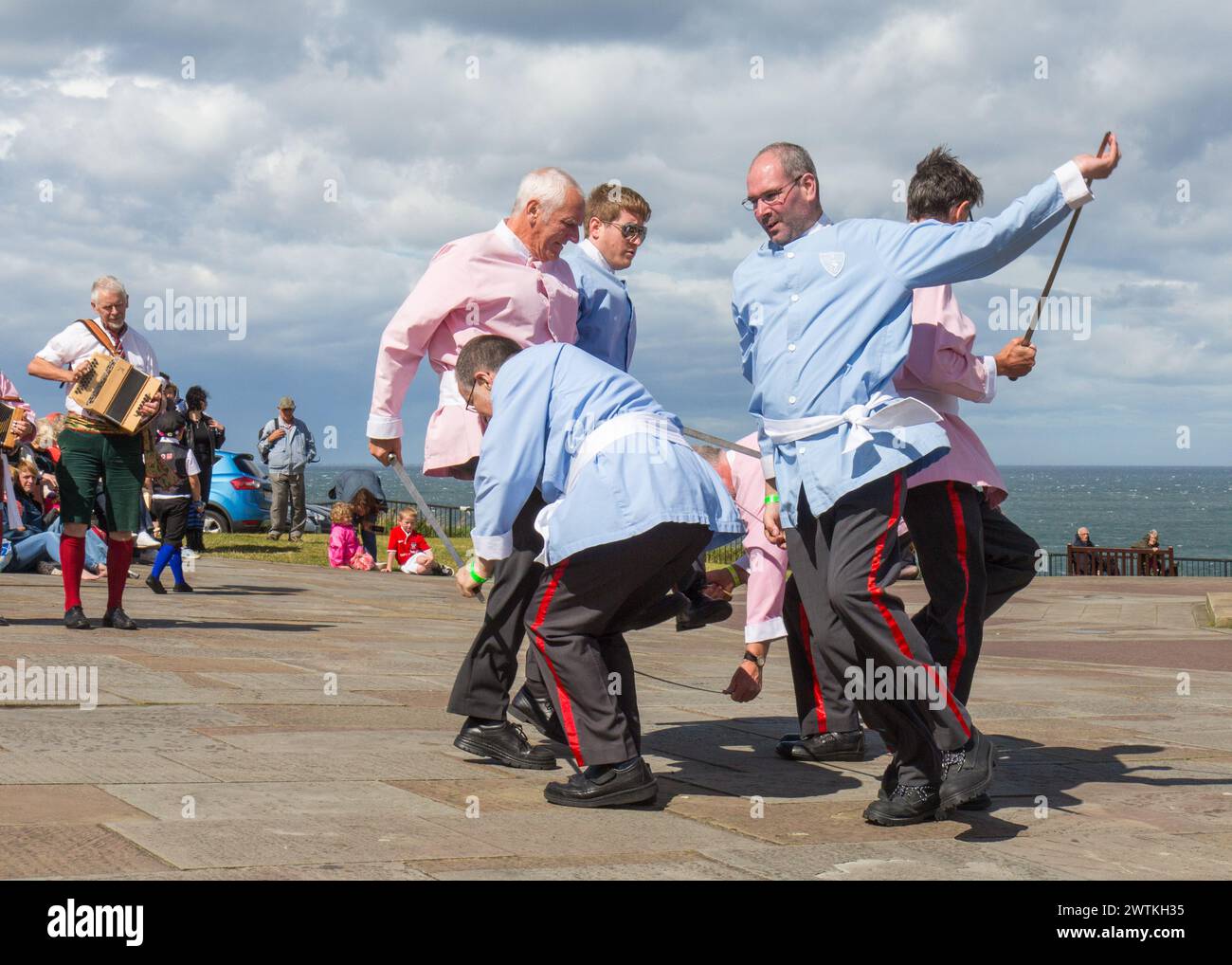 Goathland Plough Stots at Whitby folk week in 2014 Stock Photo - Alamy