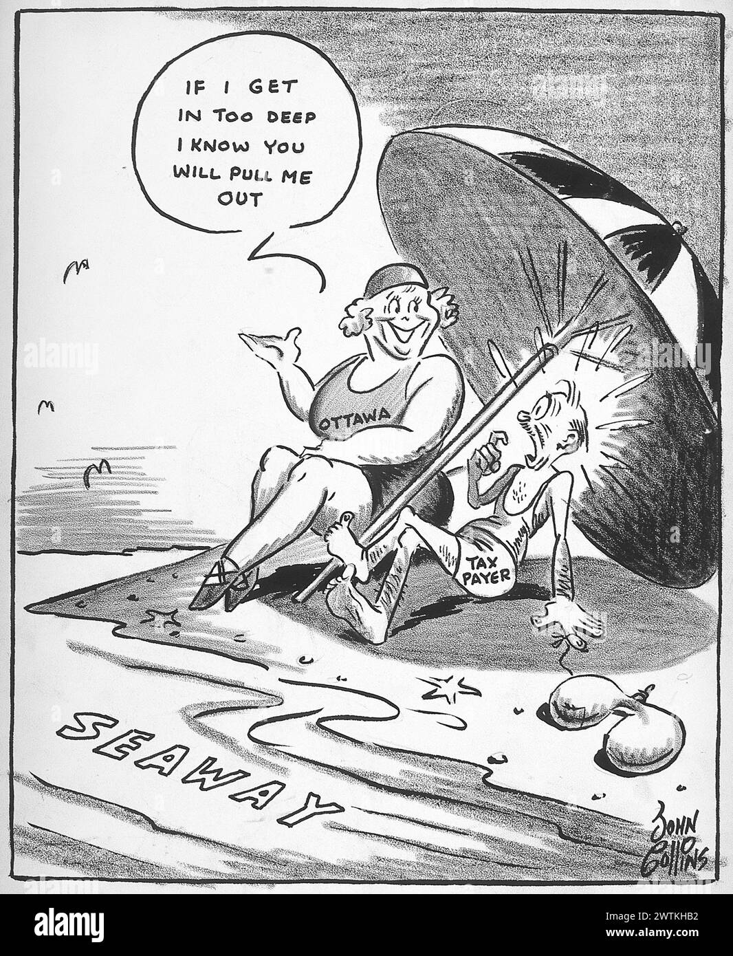 Cartoon seaside Black and White Stock Photos & Images - Alamy