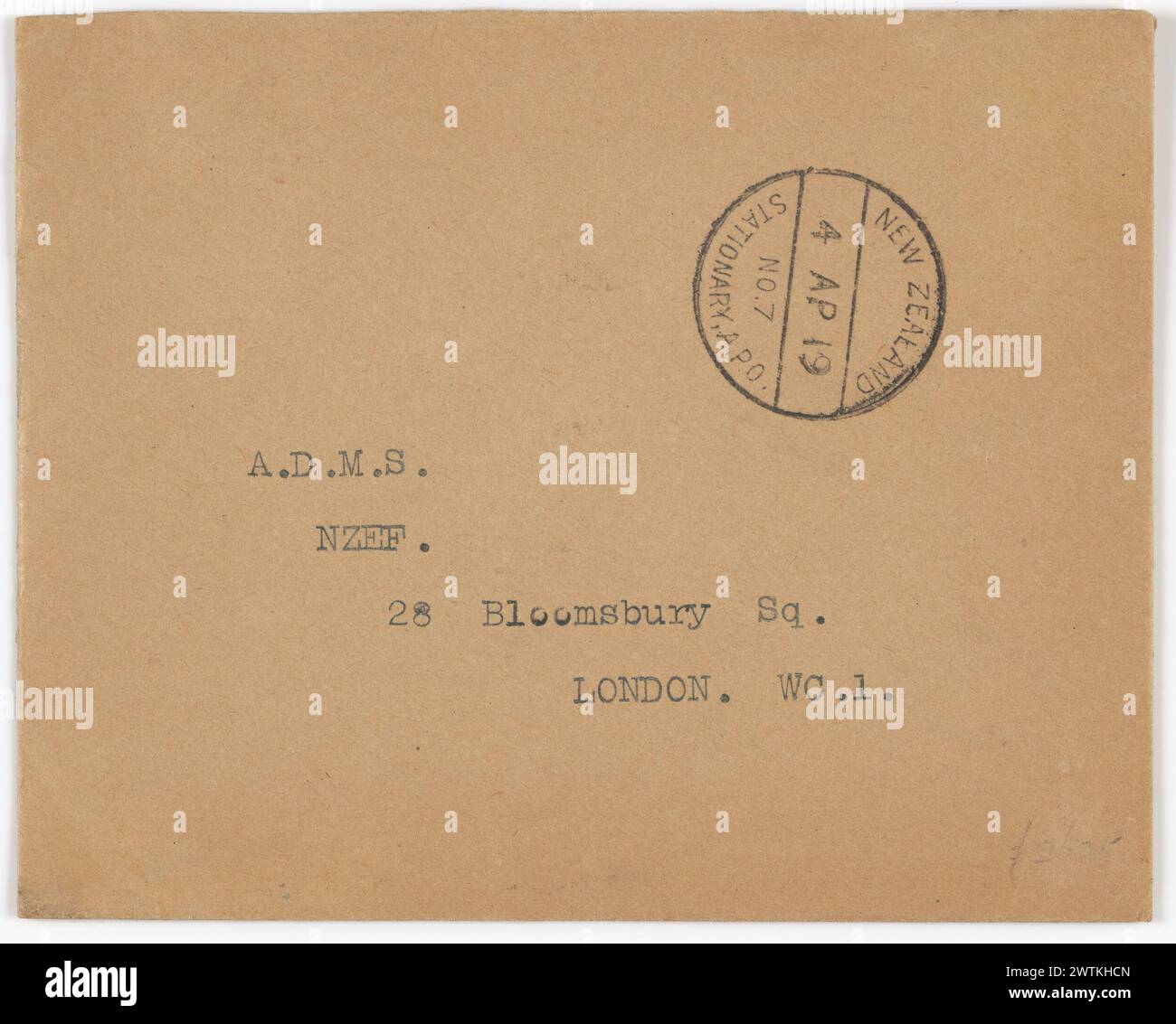 Philatelic 'cover' [envelope], WWI Visual and Verbal Communication ...