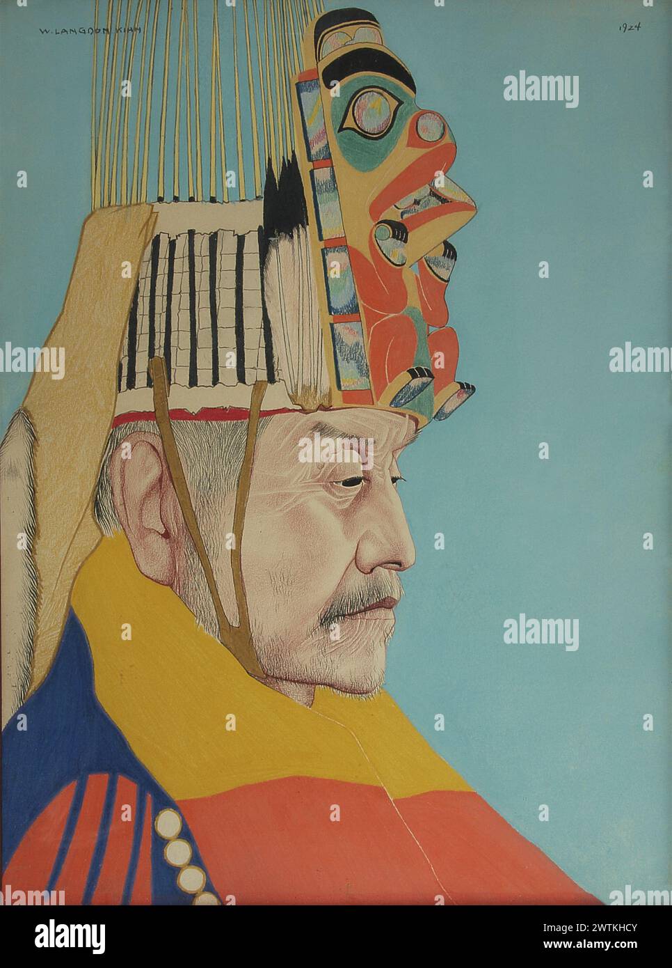 Drawing - Gam-Na-Gi-Gusk (Gnawing Beaver) W. Langdon Kihn (1898-1957 ...