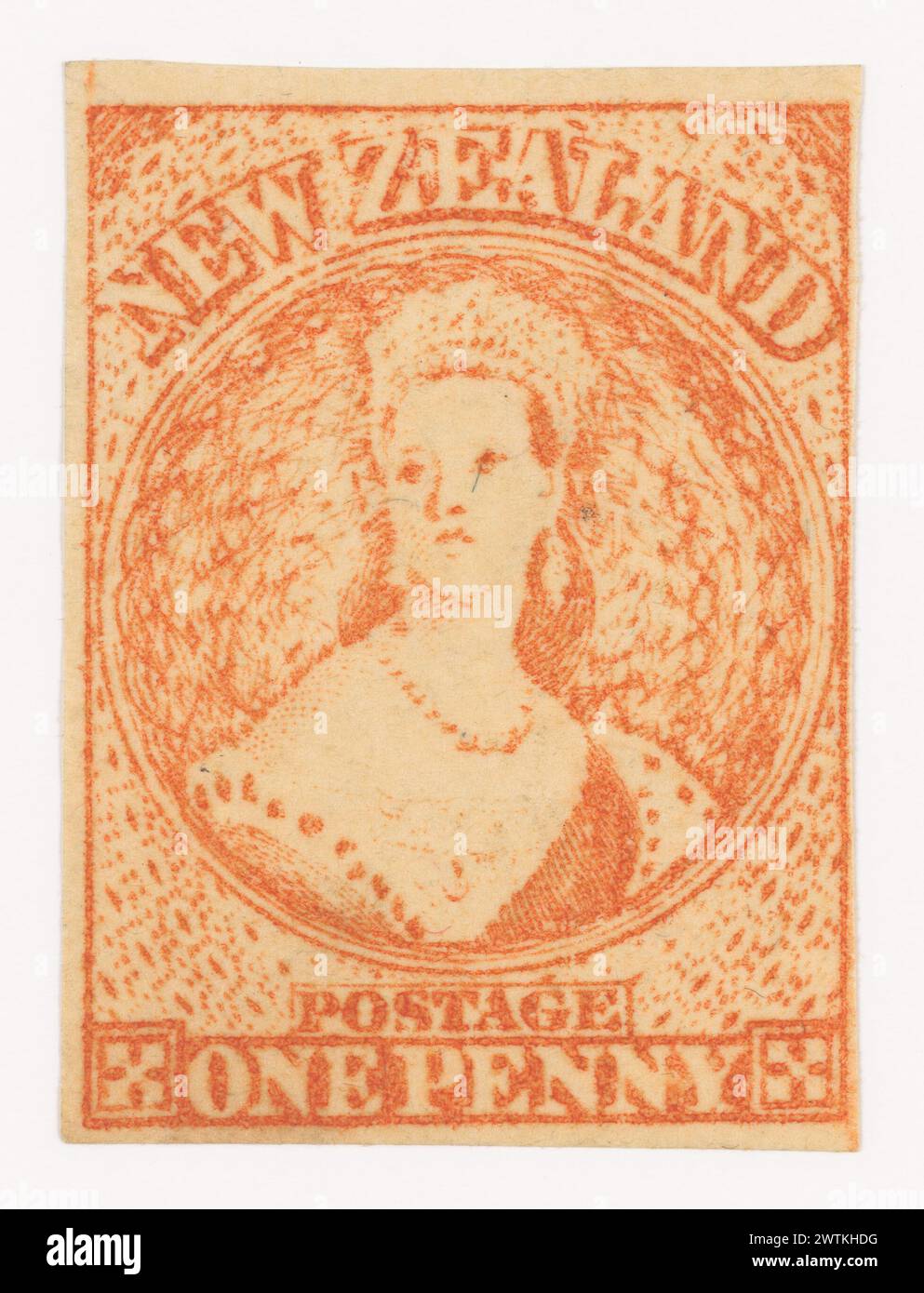Reprint of one penny 'Full-Face Queen' [Chalon Head] definitive stamp ...