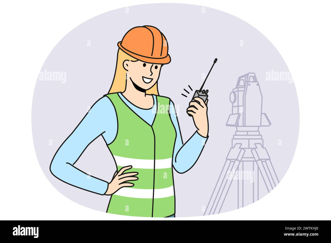 Construction site survey Stock Vector Images - Alamy