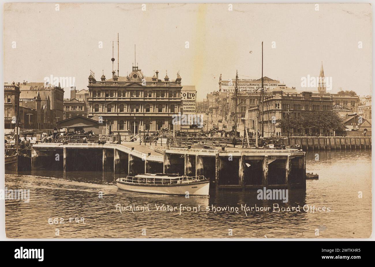 Auckland Waterfront photographic postcards Stock Photo - Alamy