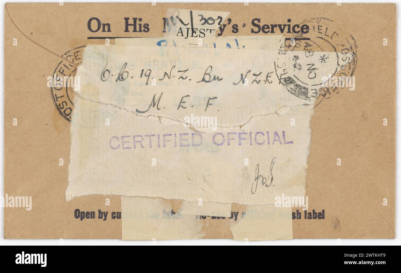 Philatelic 'cover' [envelope], WWII Visual and Verbal Communication ...