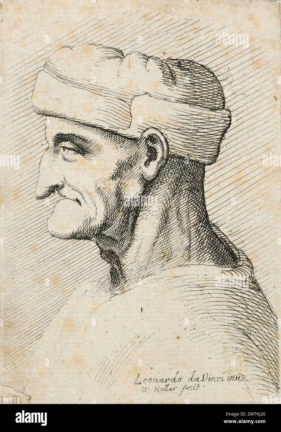 Caricatures And Deformities After Leonardo The Old Man With The Low