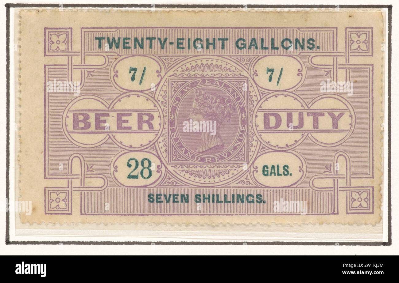 Beer duty stamp hi-res stock photography and images - Alamy