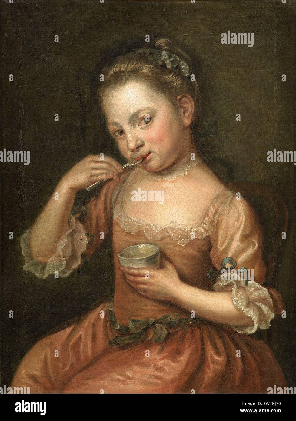 The sense of taste oil paintings Stock Photo - Alamy