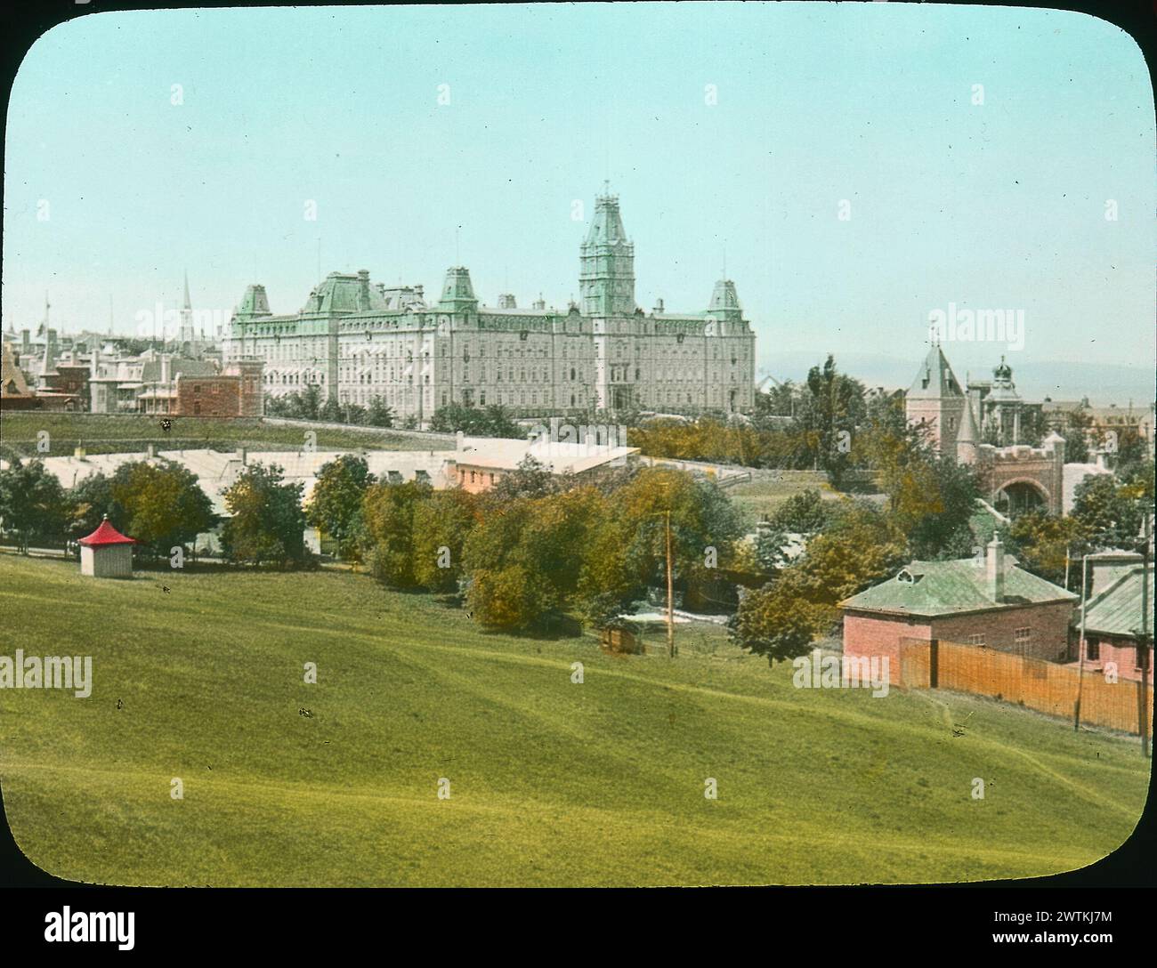 Transparency - Parliament buildings, Quebec City, QC, about 1930 Stock ...